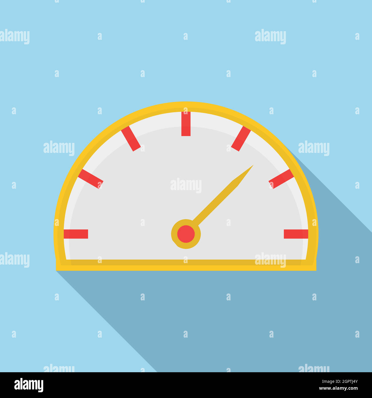 Speedometer icon in flat style Stock Vector Image & Art - Alamy