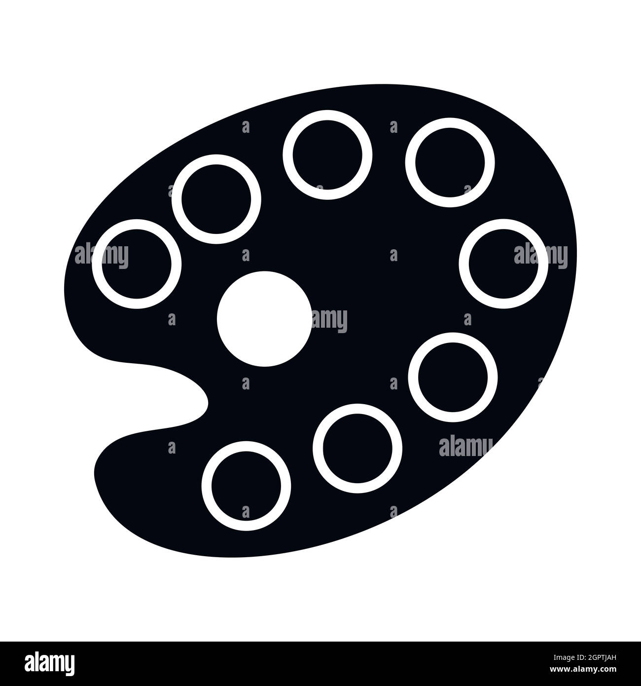 Art palette icon, simple style Stock Vector Image & Art - Alamy