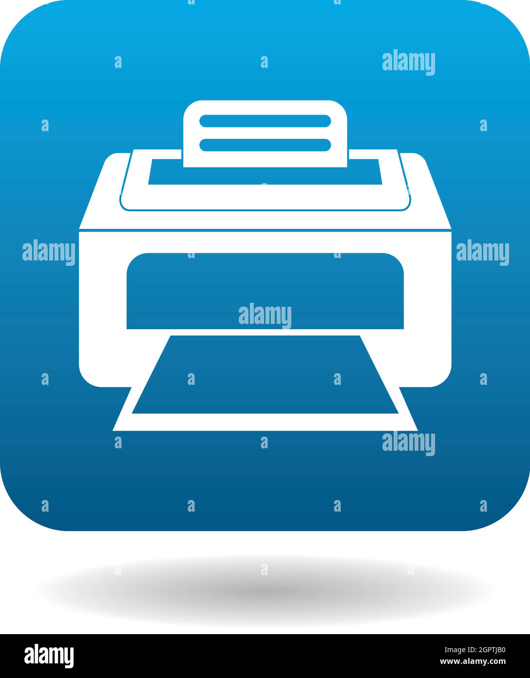 Printer icon in simple style Stock Vector Image & Art - Alamy