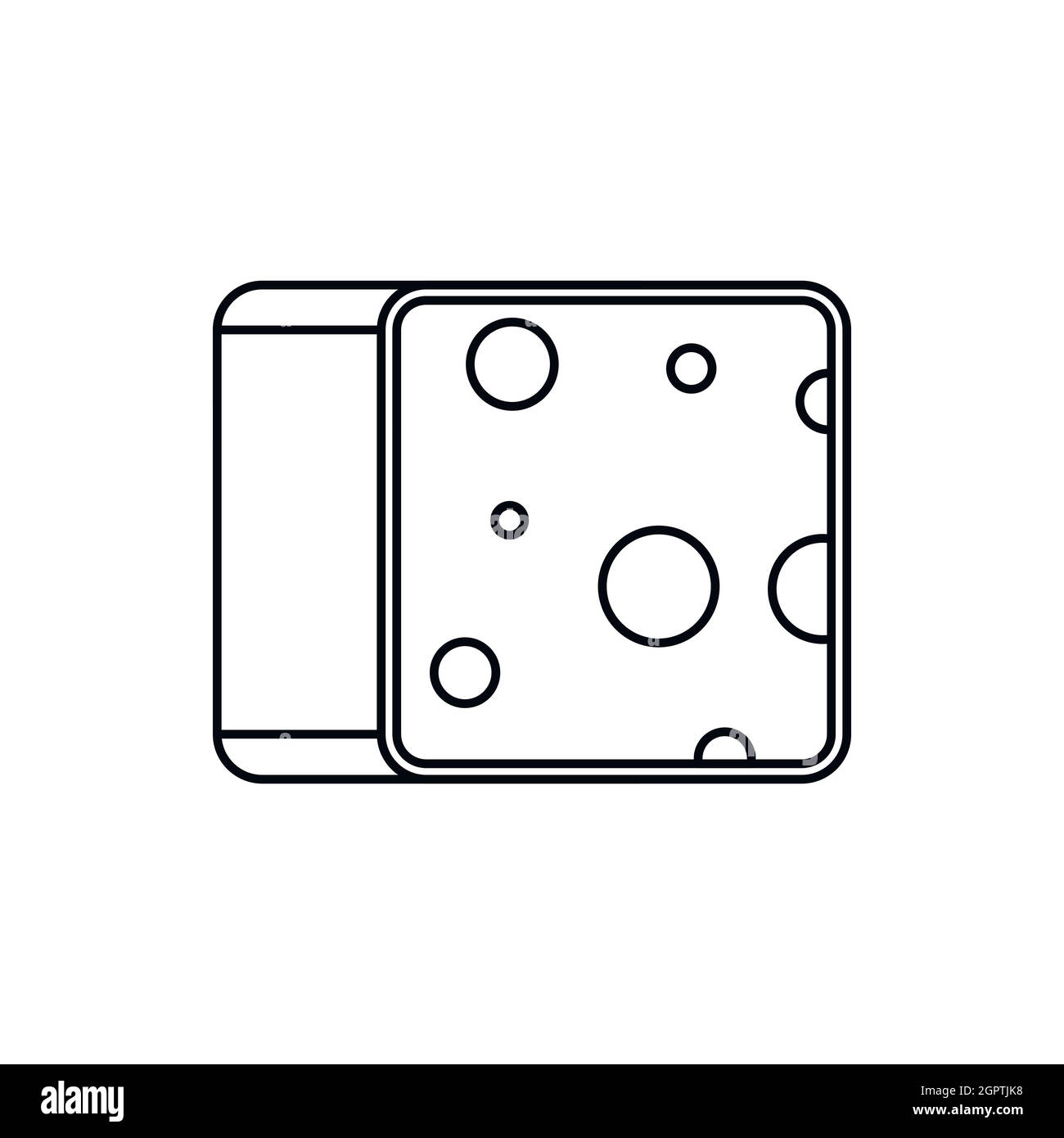 Cheese icon, outline style Stock Vector Image & Art - Alamy