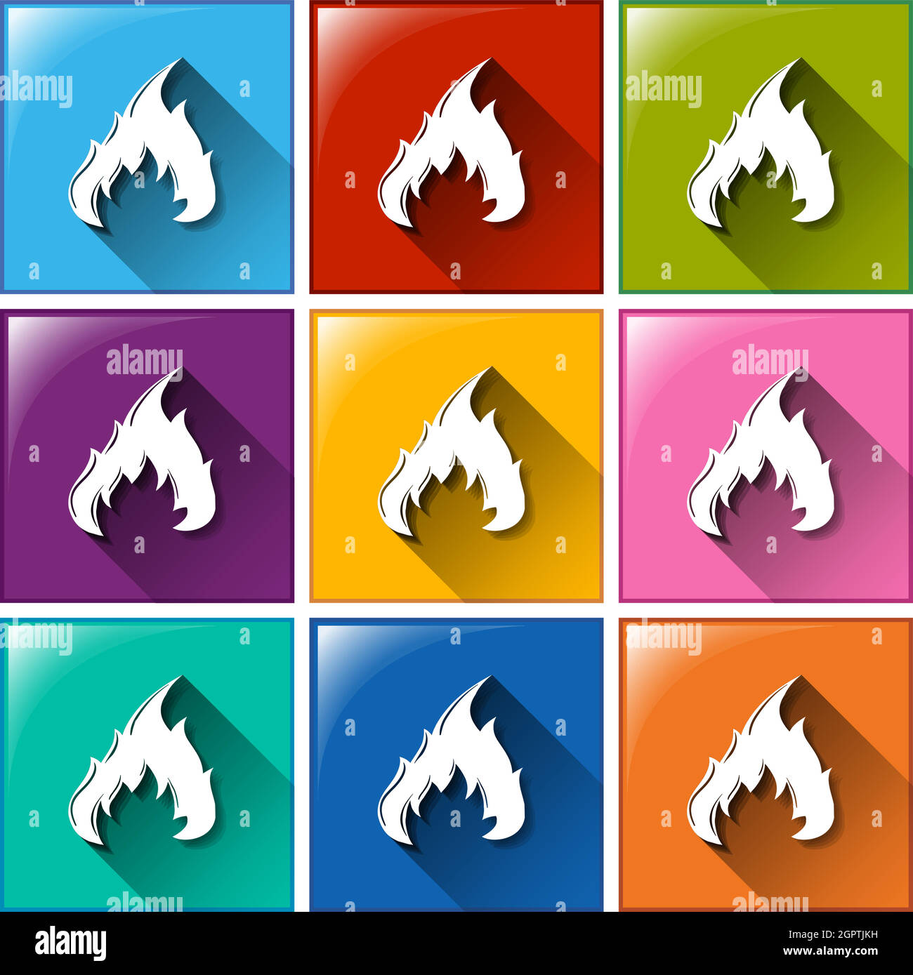 Flame white background hi-res stock photography and images - Alamy