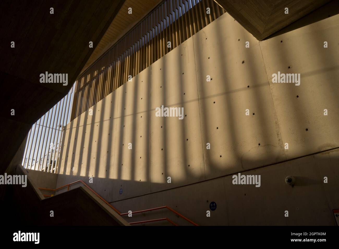 View inside the new Overground train station in Hackney Wick,London ...