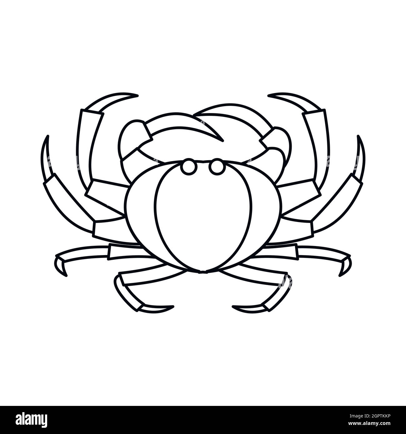 Crab isolated Stock Vector Images - Alamy