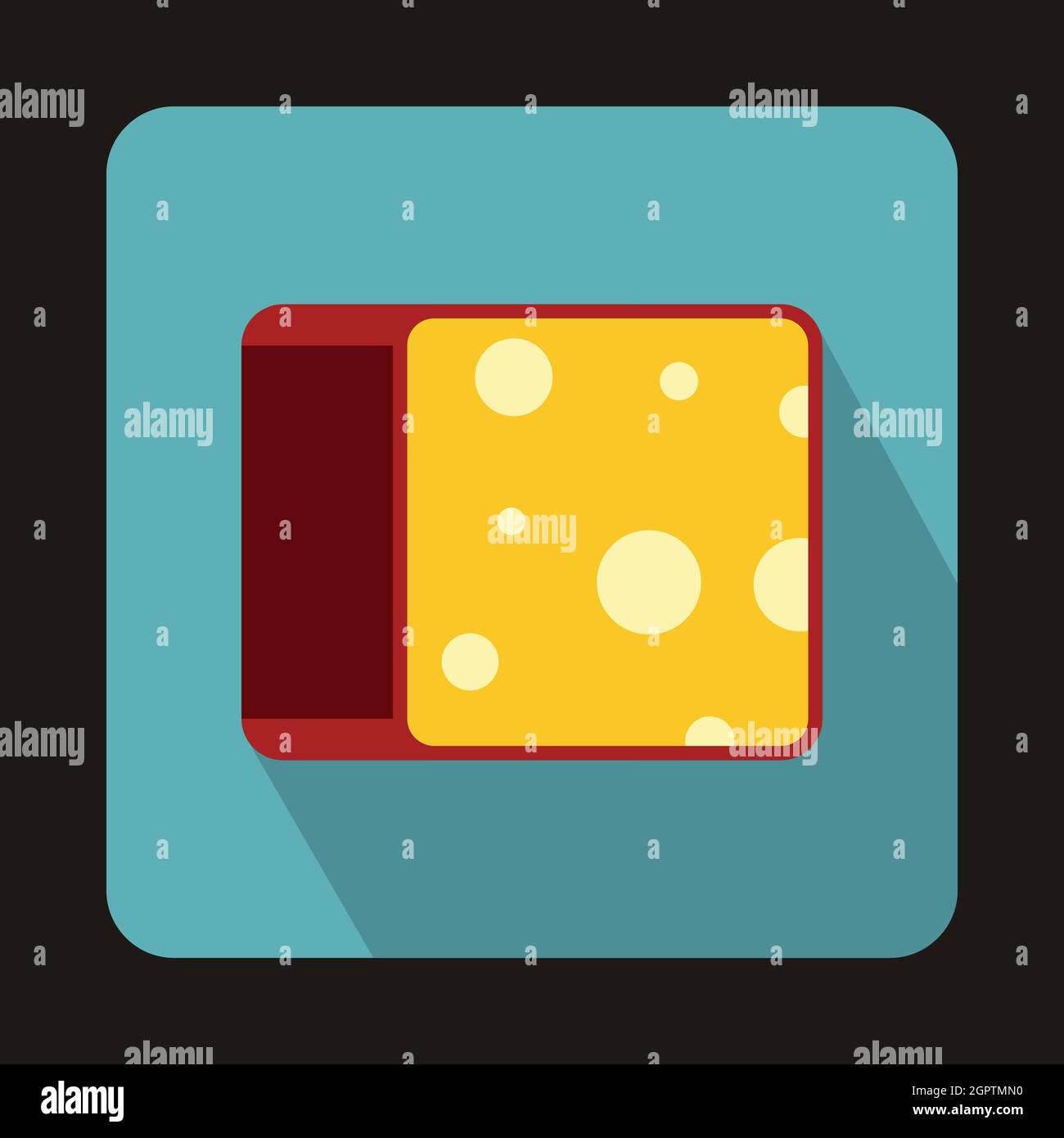 Cheese icon in flat style Stock Vector Image & Art - Alamy