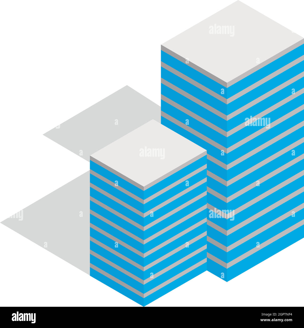 Building icon, isometric 3d style Stock Vector Image & Art - Alamy