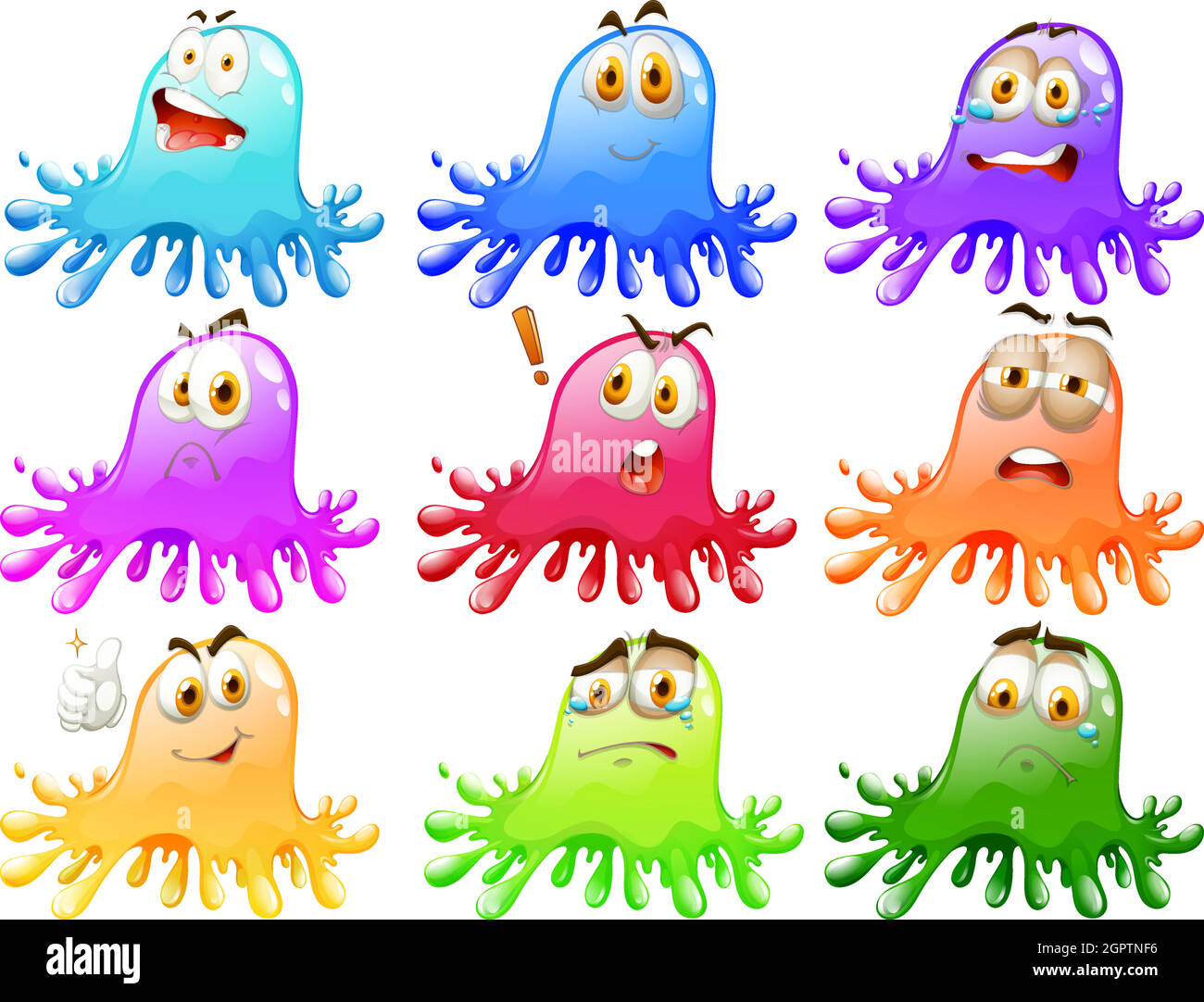 Color splash with faces Stock Vector Image & Art - Alamy