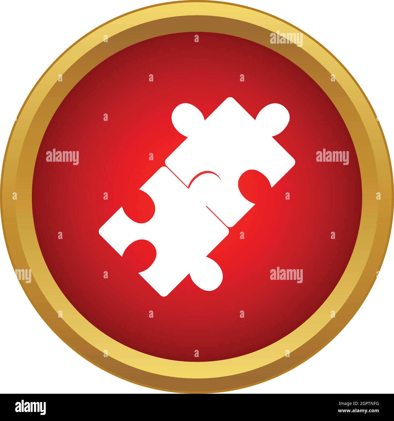 Puzzle icon, simple style Stock Vector Image & Art - Alamy