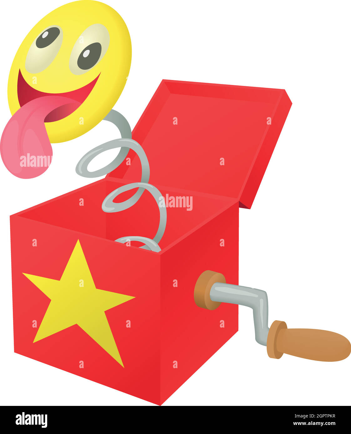 Box jumping toy icon cartoon Cut Out Stock Images & Pictures - Alamy