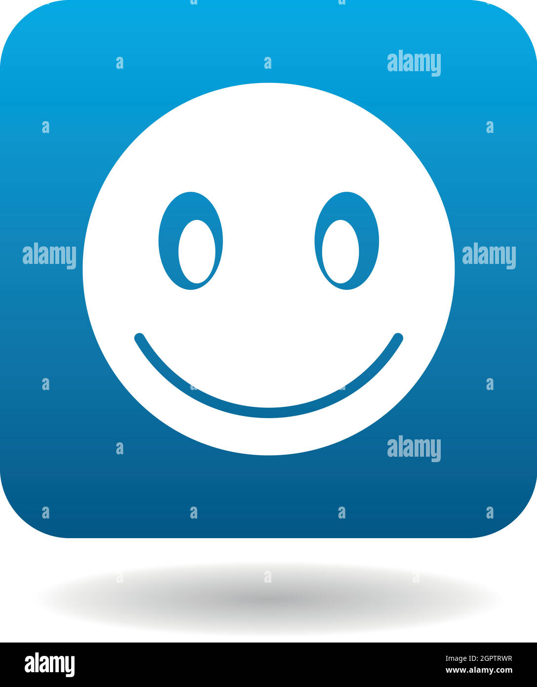 Smiling emoticon icon, simple style Stock Vector Image & Art - Alamy