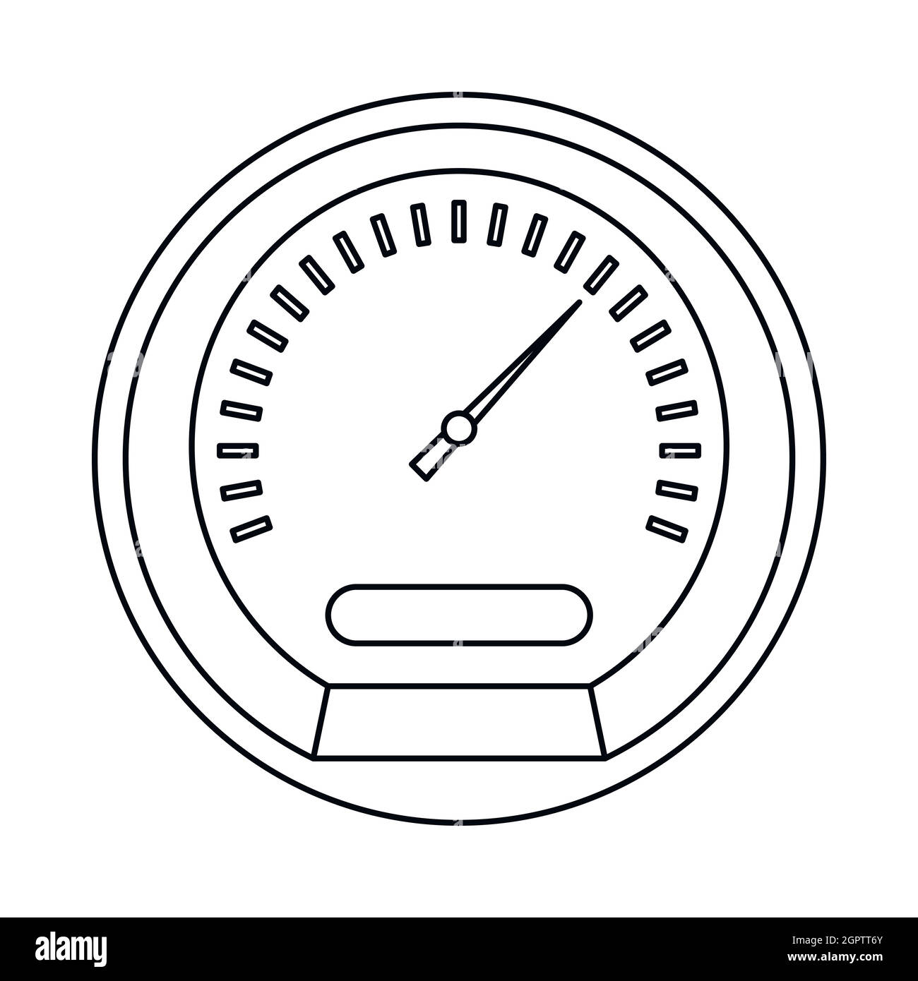 Speedometer icon, outline style Stock Vector Image & Art - Alamy