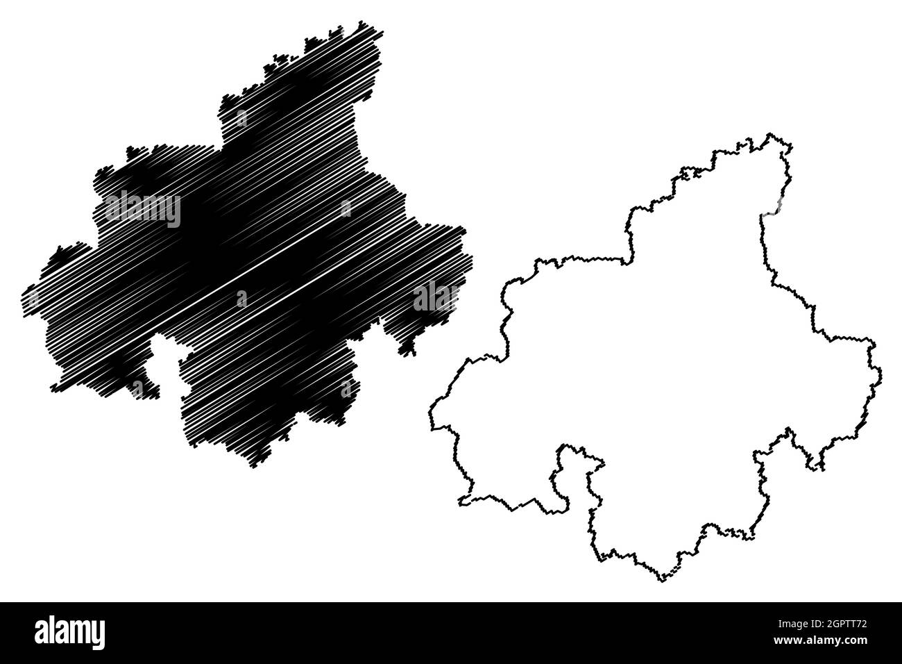 Hassan District Karnataka State Republic Of India Mysore Division Map Vector Illustration