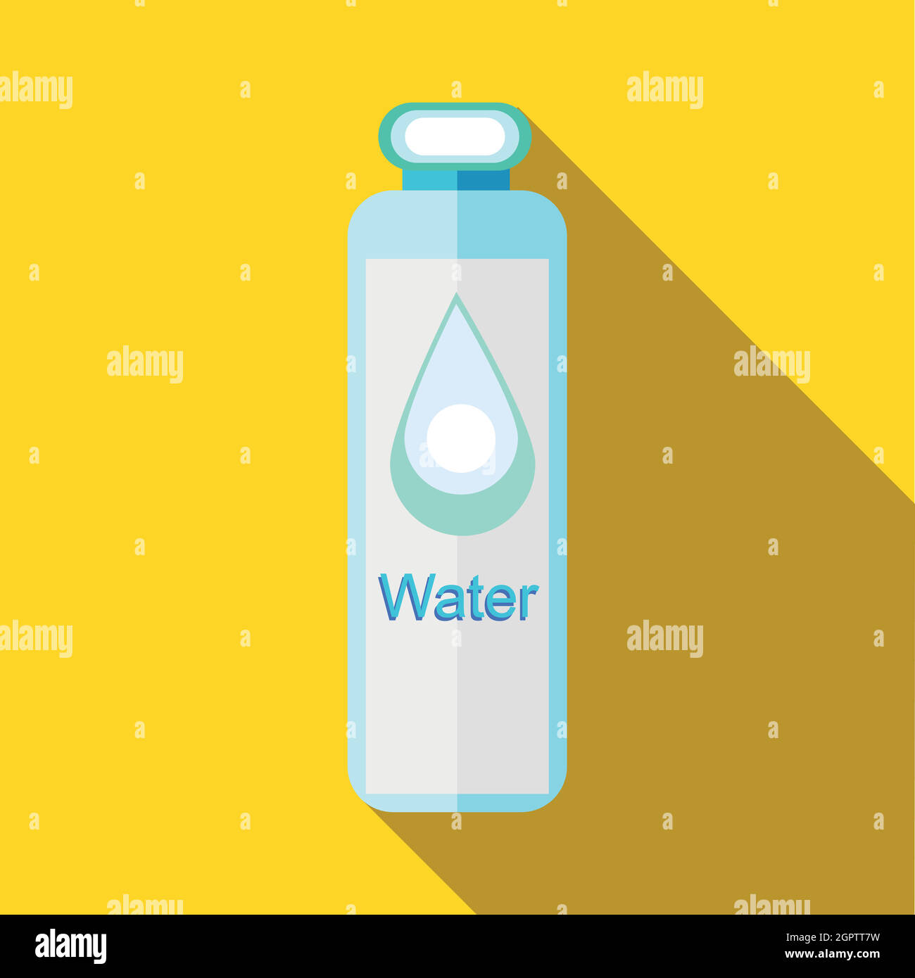 Mineral water in blue glass Stock Vector Images - Alamy