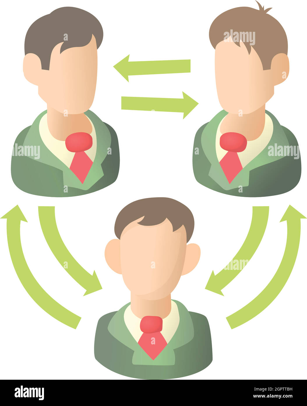 Teamwork icon in cartoon style Stock Vector Image & Art - Alamy