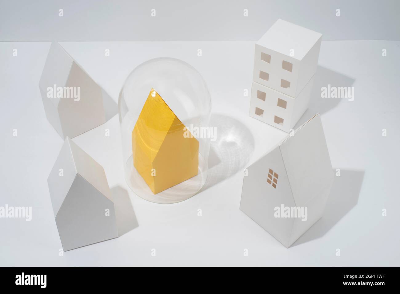 The Paper style isolation arrangement Stock Photo - Alamy