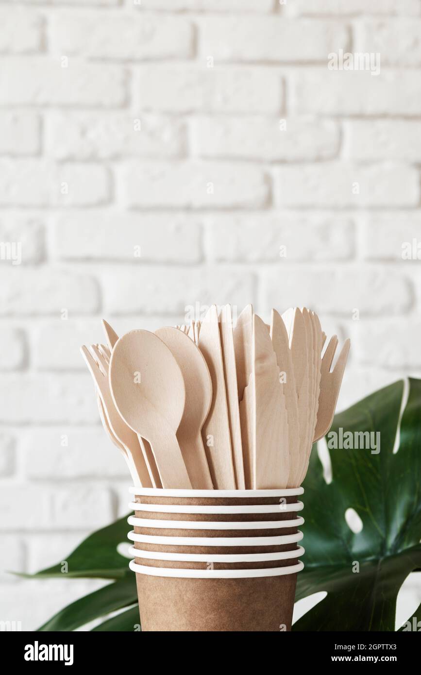 Assortment of eco friendly utensils Stock Photo - Alamy
