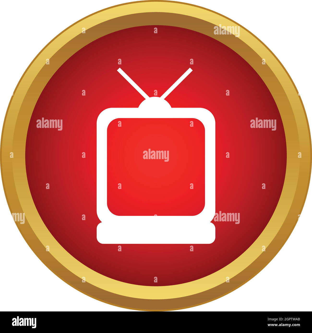 TV icon in simple style Stock Vector Image & Art - Alamy