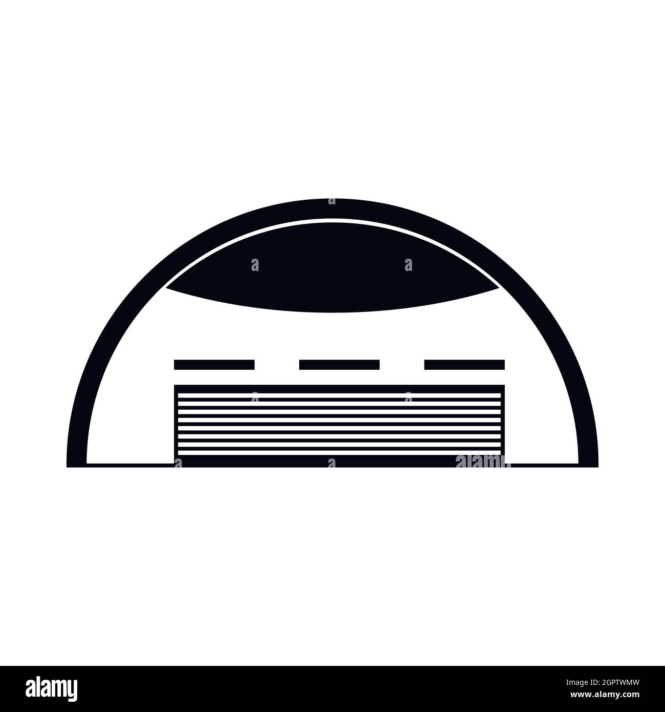 Round barn icon, simple style Stock Vector Image & Art - Alamy
