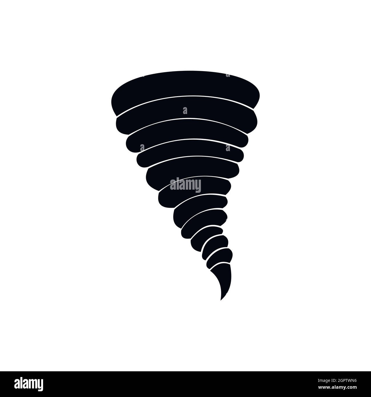 Tornado icon, simple style Stock Vector Image & Art - Alamy