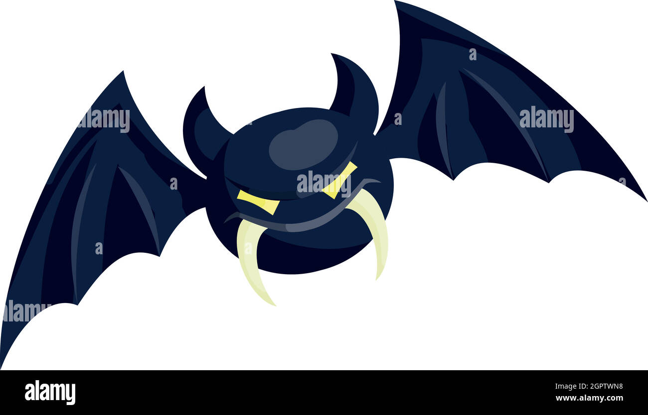 Bat icon in cartoon style Stock Vector Image & Art - Alamy
