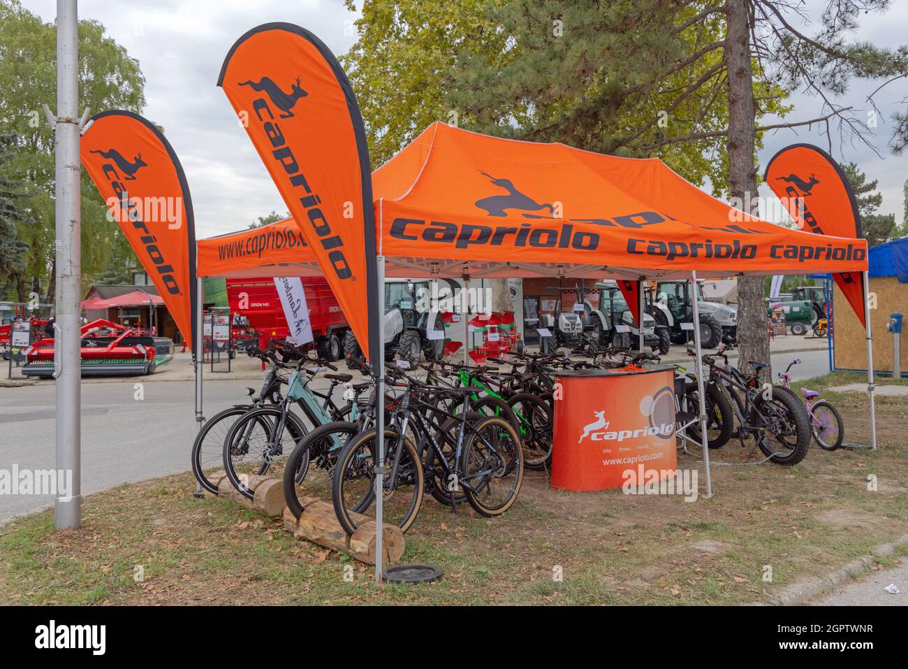 Novi Sad, Serbia - September 21, 2021: Capriolo Bicycles Booth at ...