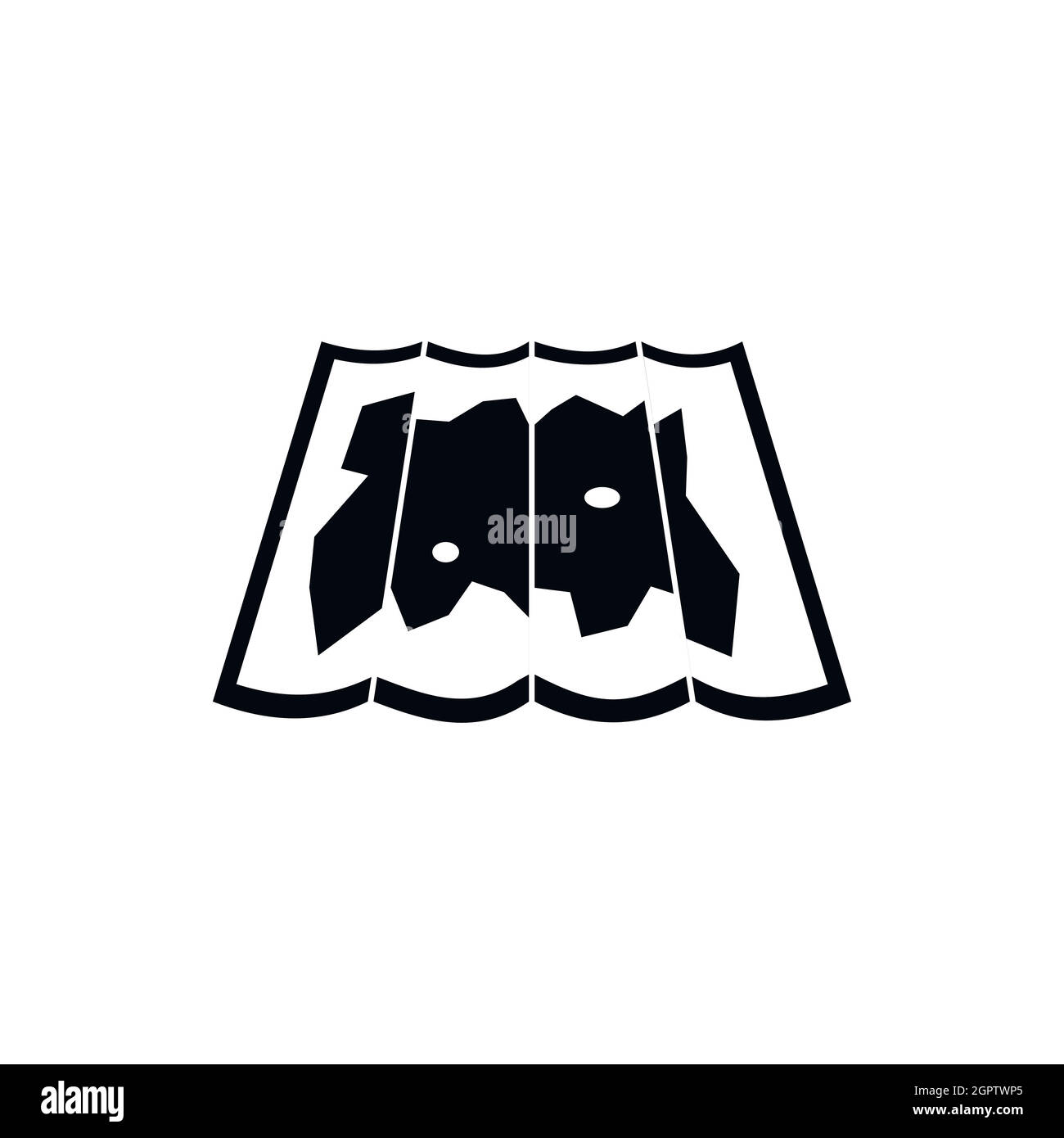 Street map gps simple Cut Out Stock Images & Pictures - Alamy