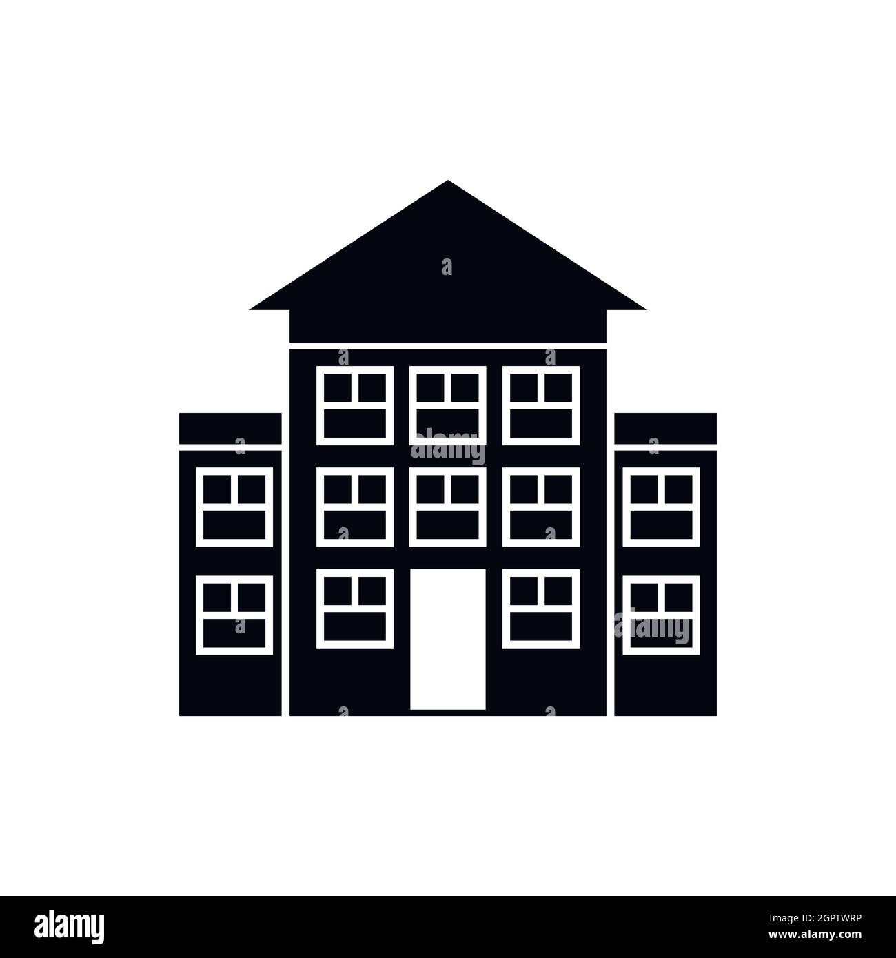 Bank cash building icon Cut Out Stock Images & Pictures - Alamy