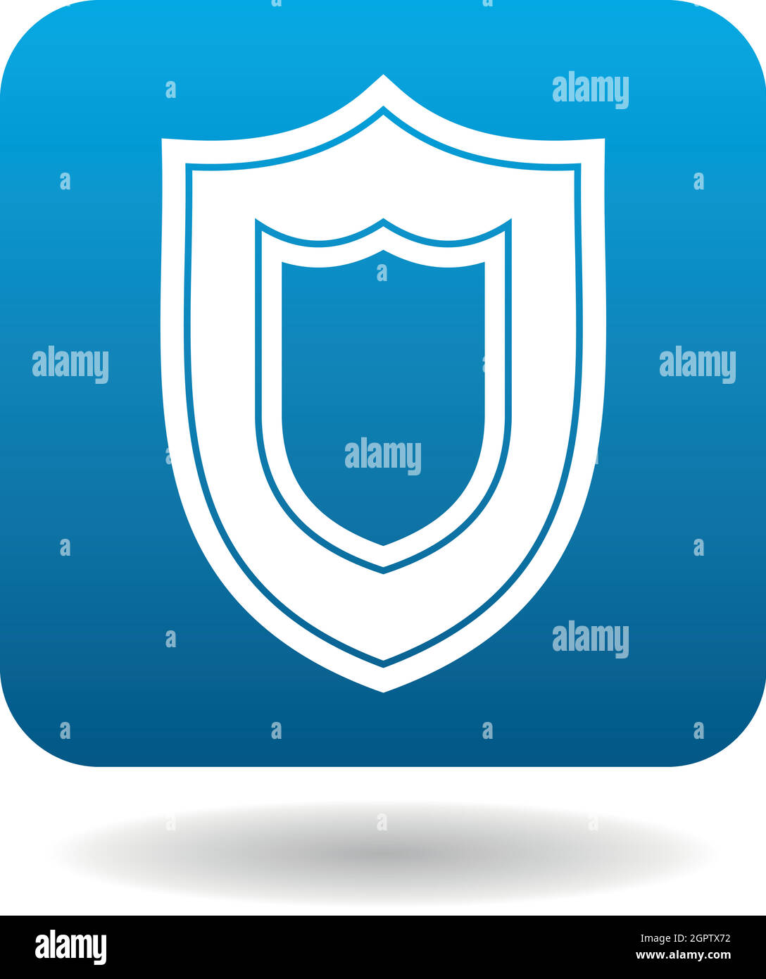 Large shield icon, simple style Stock Vector Image & Art - Alamy