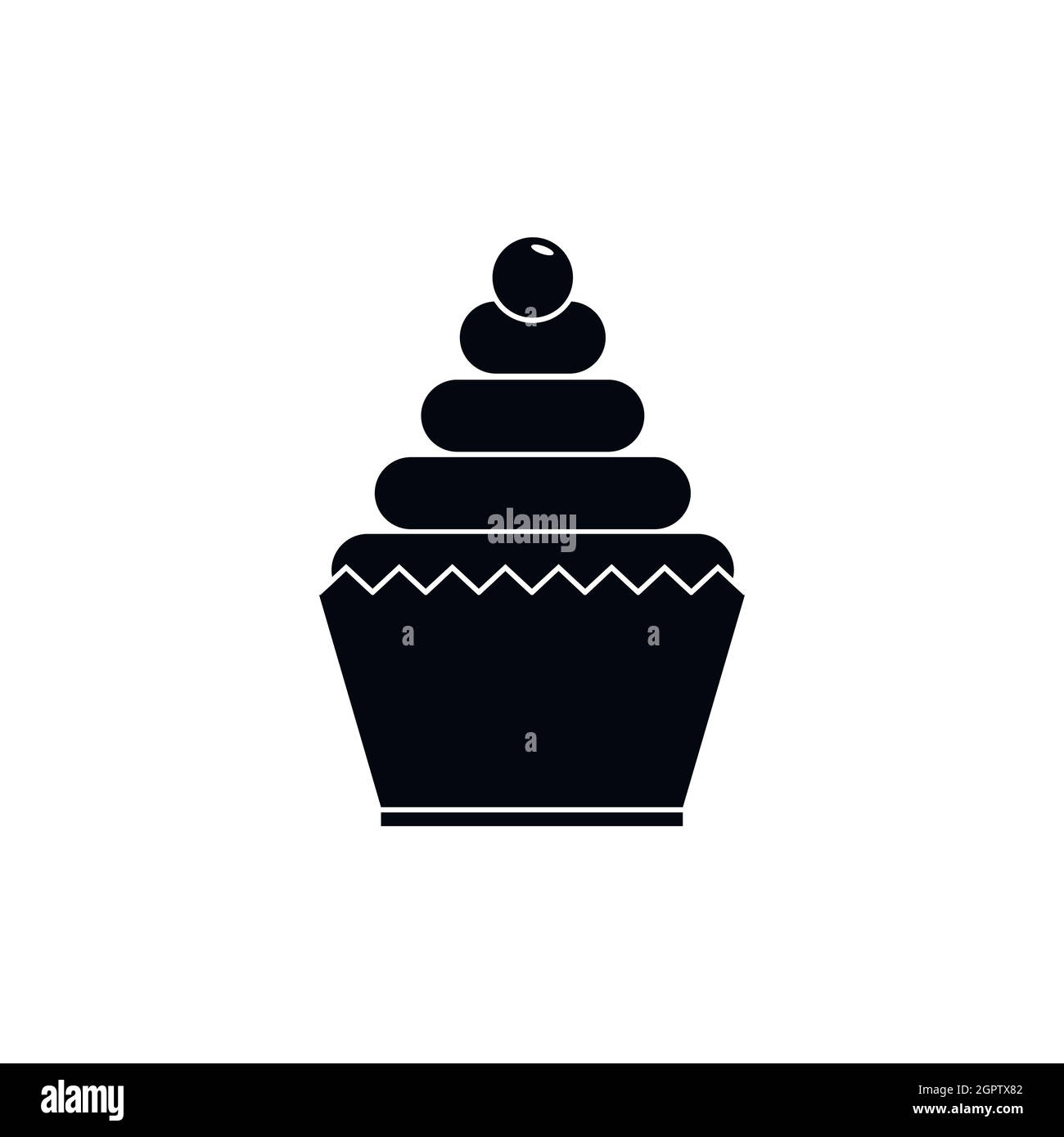 Cupcake icon, simple style Stock Vector Image & Art - Alamy