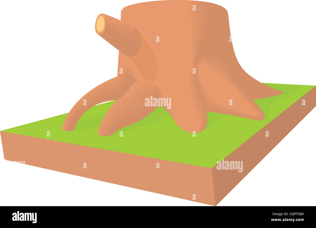 Cartoon tree stump wood Stock Vector Images - Alamy