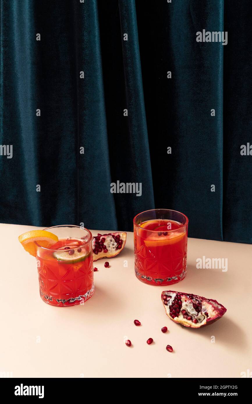 Creative party still life composition Stock Photo - Alamy