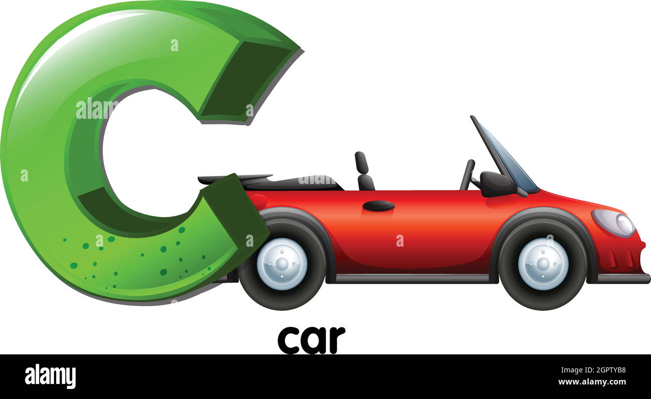 Car alphabet Cut Out Stock Images & Pictures - Alamy
