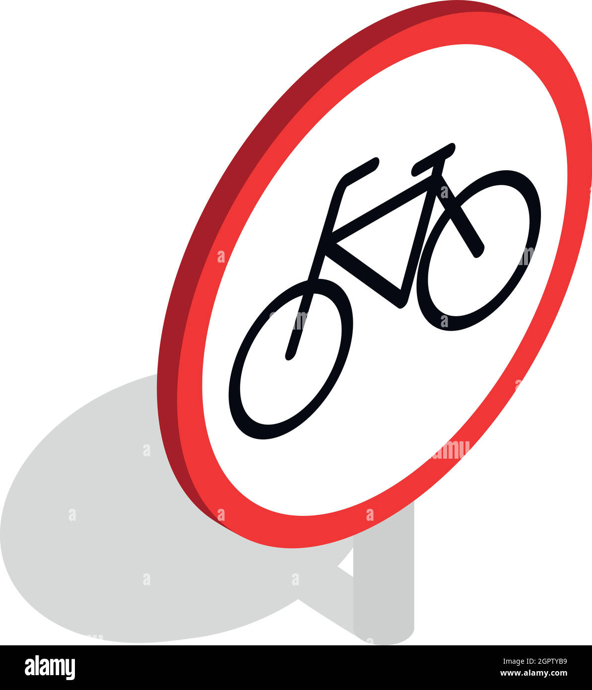 Bicycle warning symbol Stock Vector Images - Alamy