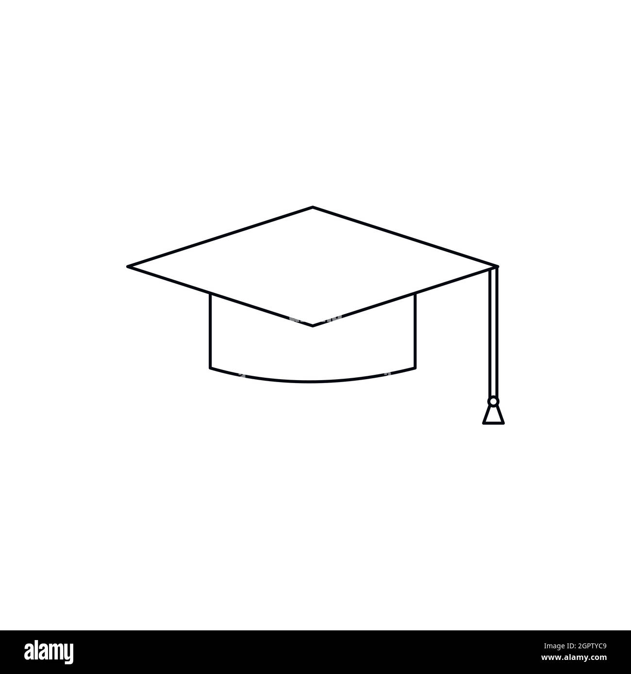 Graduation Cap Vector Outline