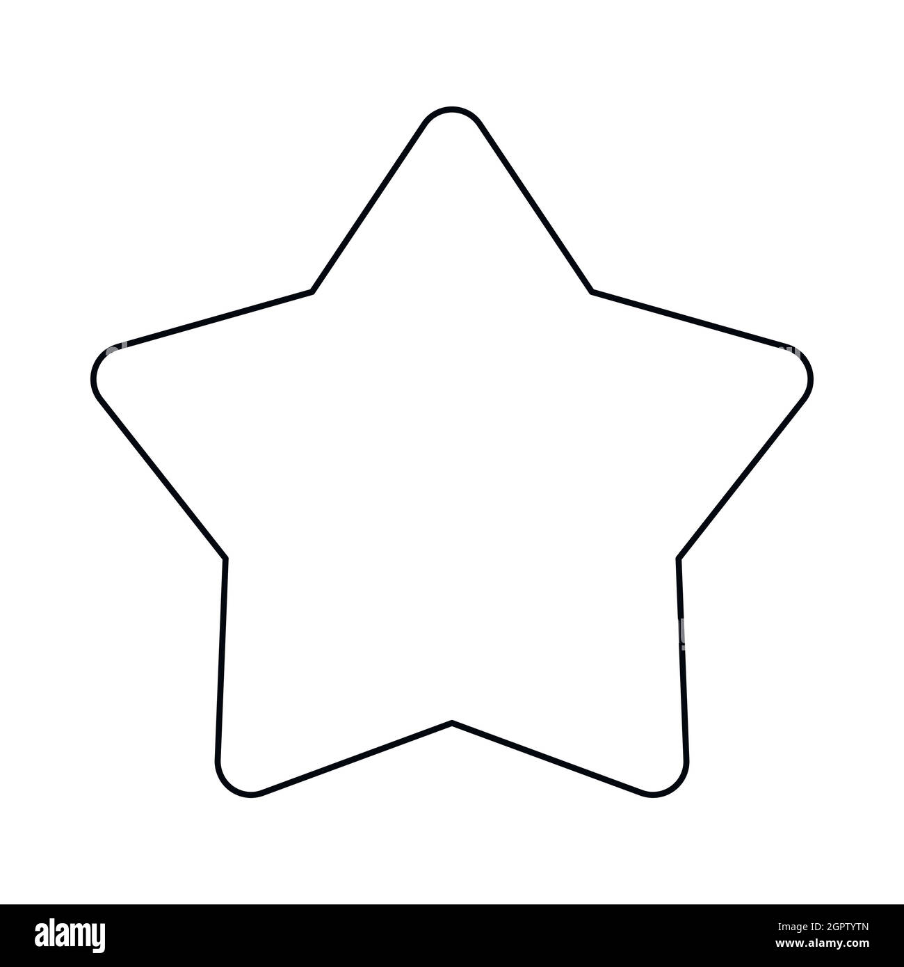 Star icon, outline style Stock Vector Image & Art - Alamy