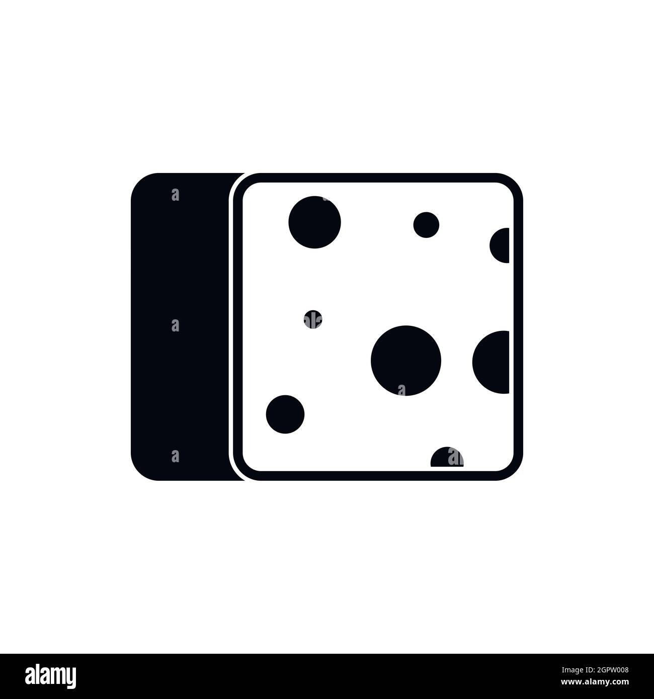 Block cheese illustration black hi-res stock photography and images - Alamy