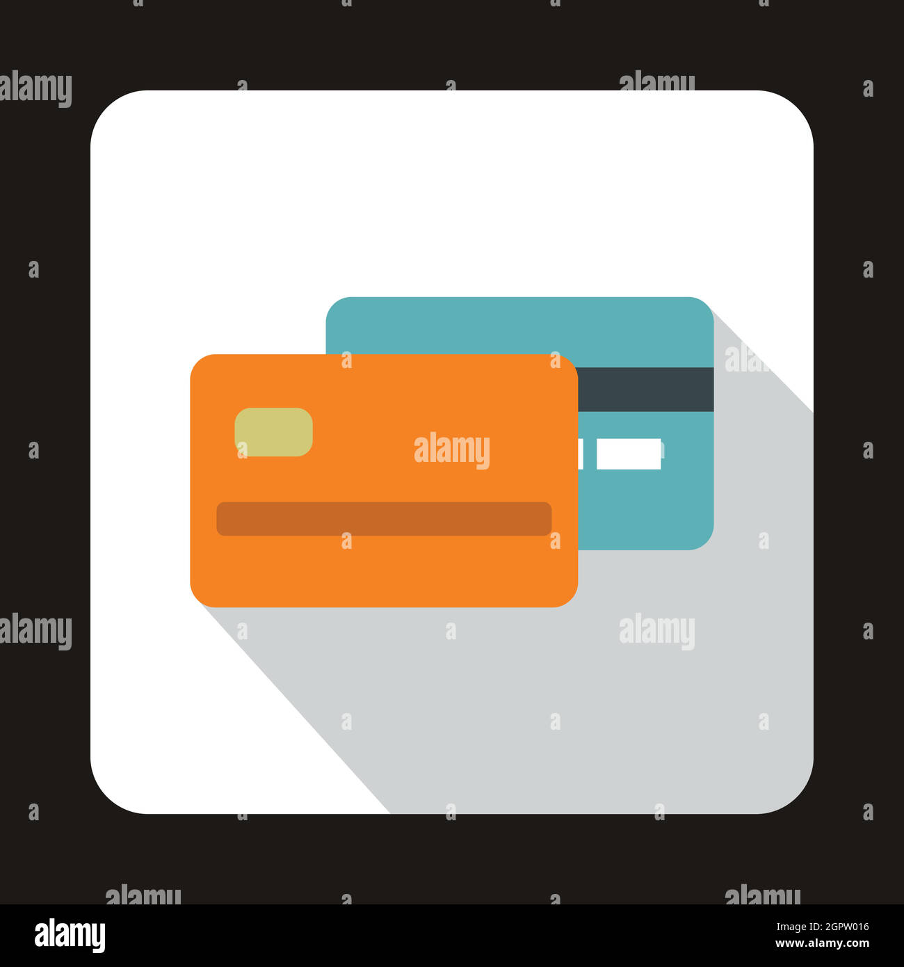 Flat vector business card Stock Vector Images - Alamy