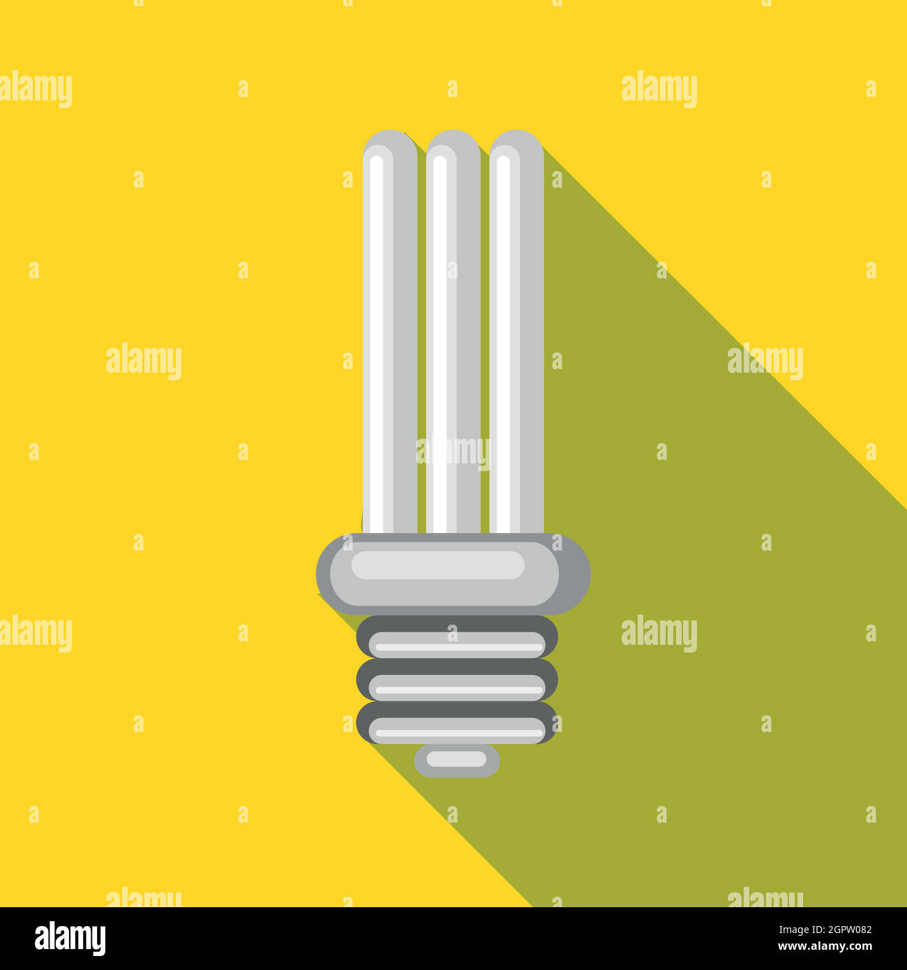 Fluorescence lamp icon in flat style Stock Vector Image & Art - Alamy