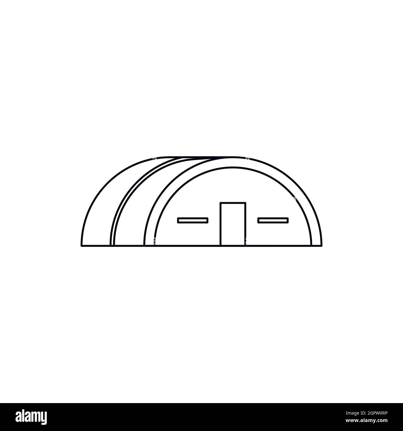 Hangar icon, outline style Stock Vector Image & Art - Alamy