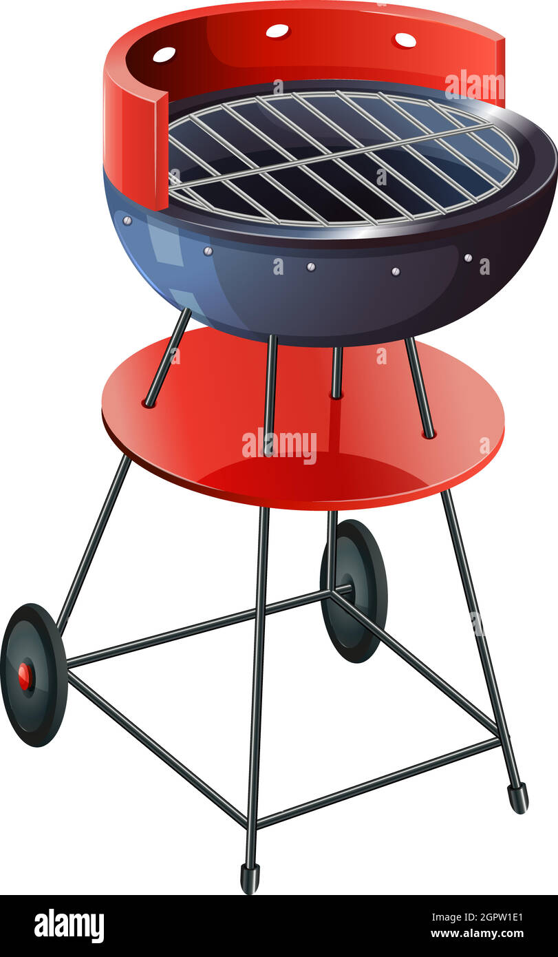 A round barbeque grill Stock Vector Image & Art - Alamy