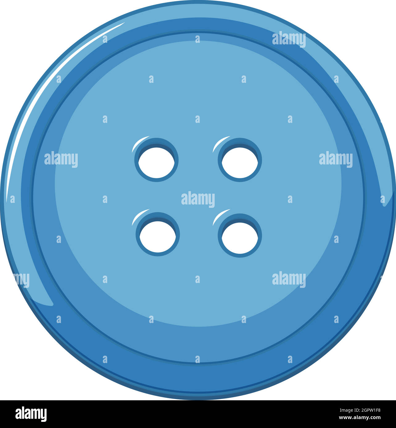 Blue button on white background Stock Vector Image & Art - Alamy