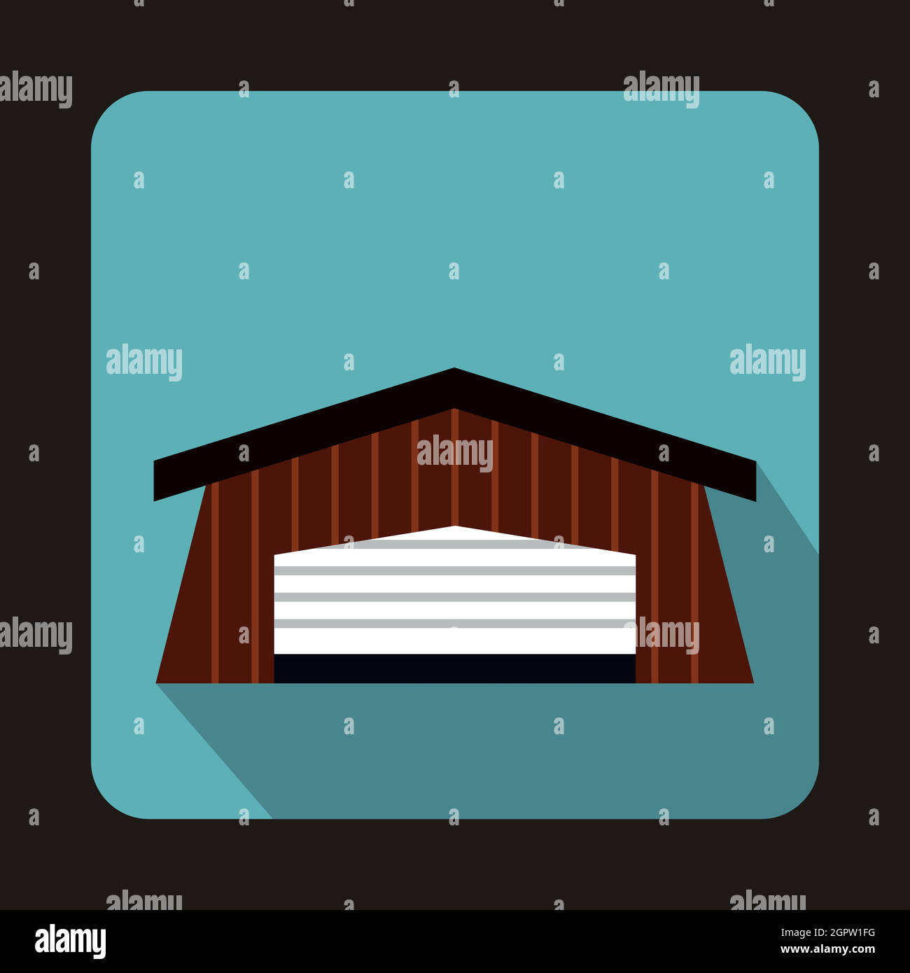Barn icon, flat style Stock Vector Image & Art - Alamy