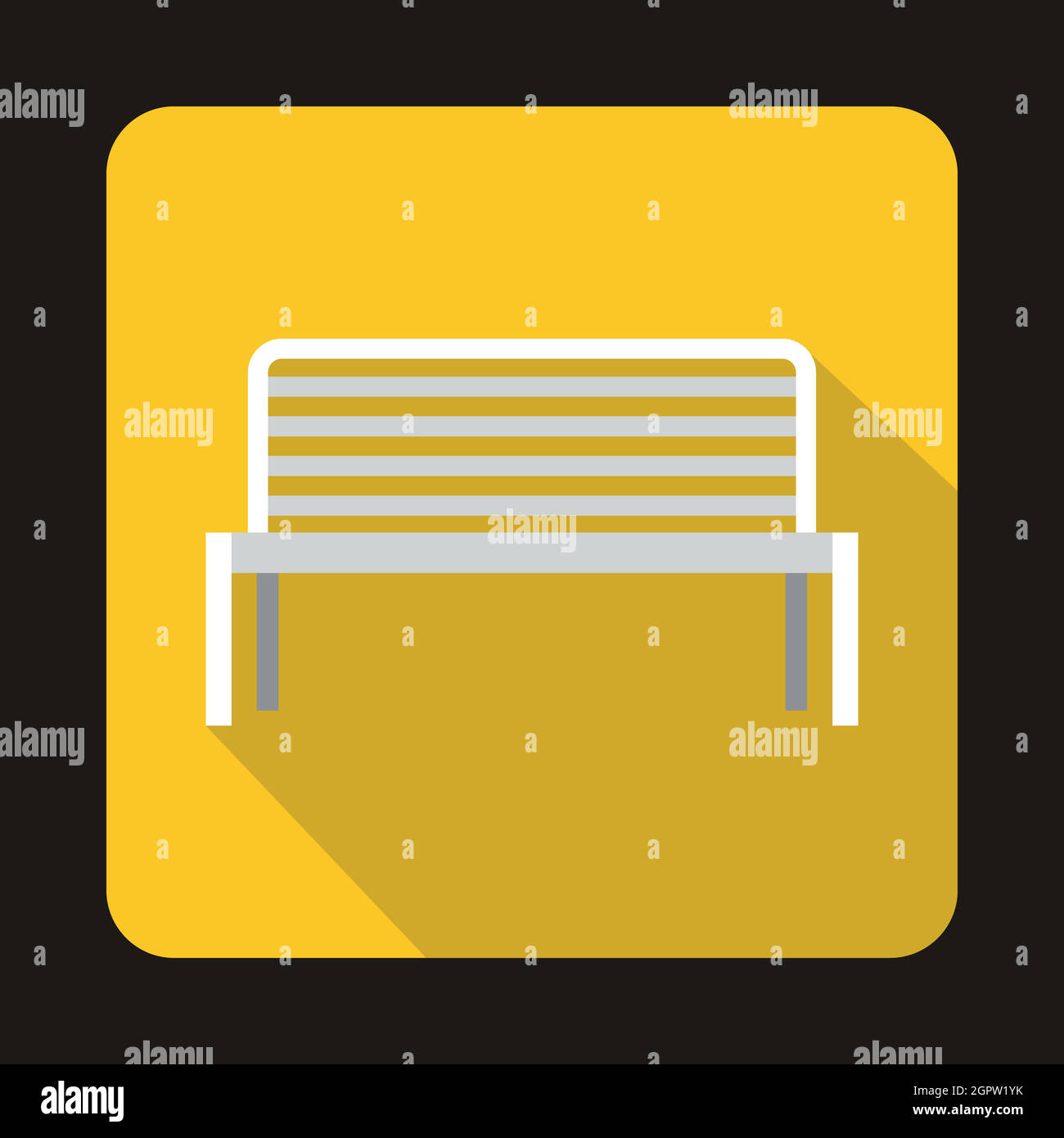 Bench icon, flat style Stock Vector Image & Art - Alamy