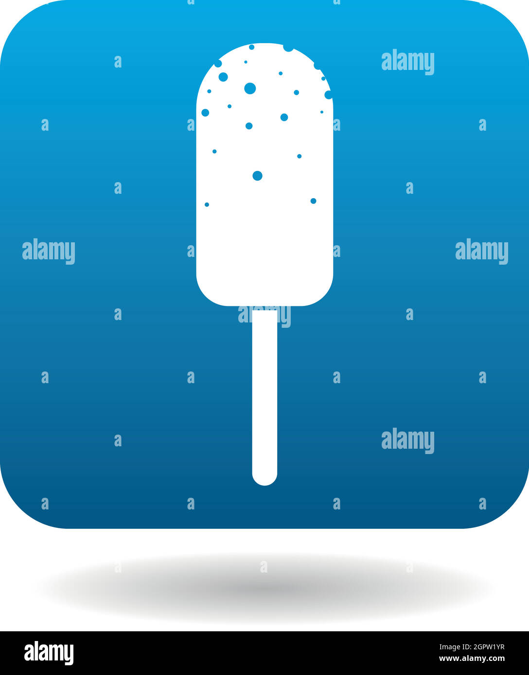 Frozen ice cream icon, simple style Stock Vector Image & Art - Alamy