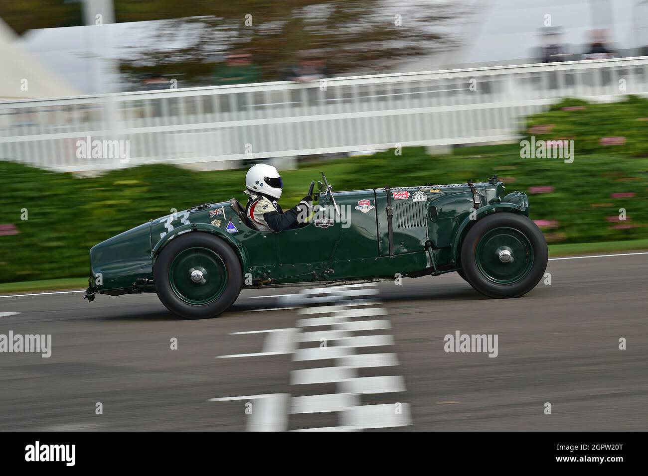 Goodwood motor racing circuit vintage car west sussex hi-res stock ...