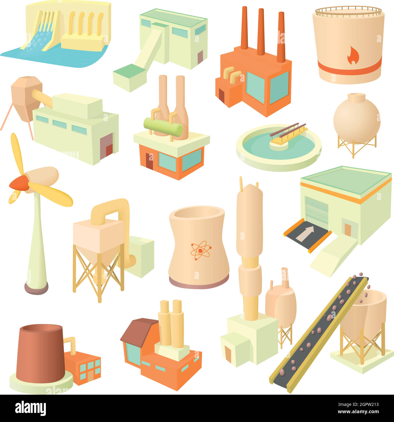 Oil refinery industry in Stock Vector Images - Alamy