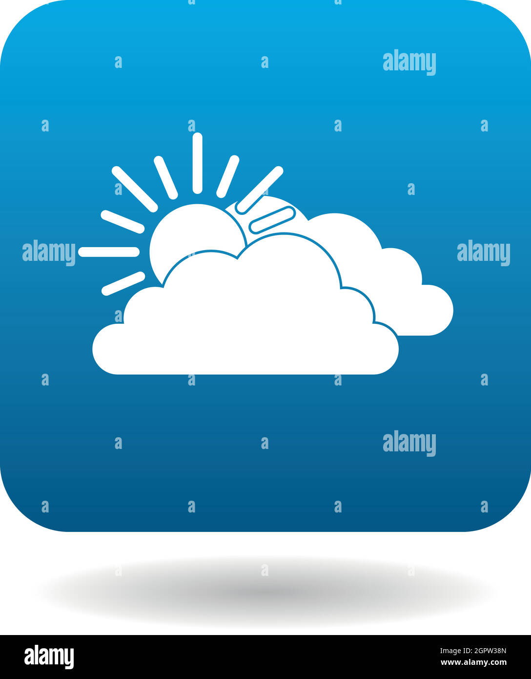 Clouds in sunlight blue Stock Vector Images - Alamy