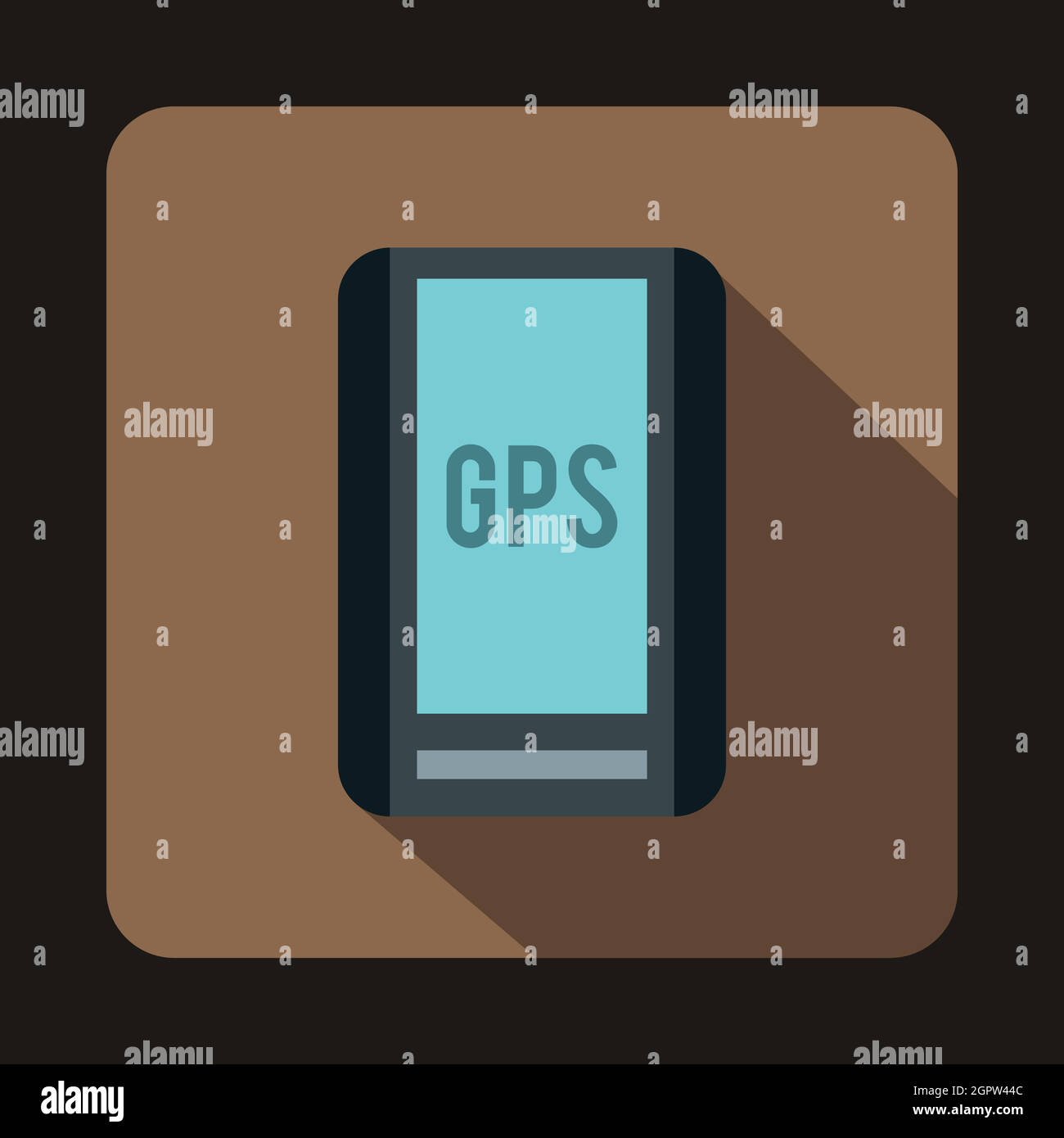 Global Positioning System Icon Flat Style Stock Vector Image And Art Alamy