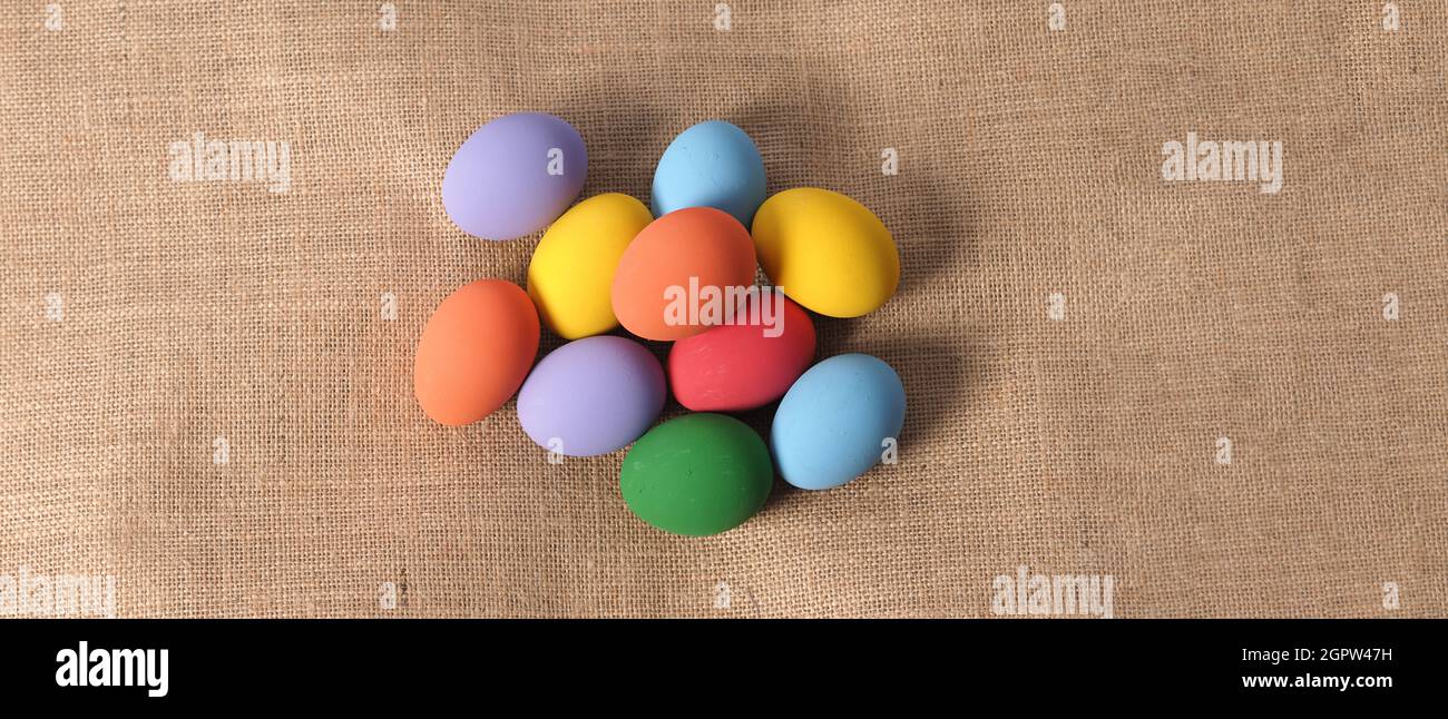 Easter eggs or color egg. Multi-colorful of easter eggs on background ...
