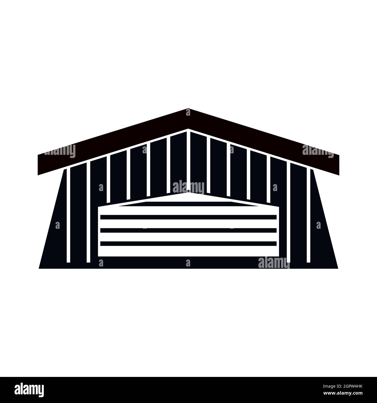 Open barn door Stock Vector Images - Alamy
