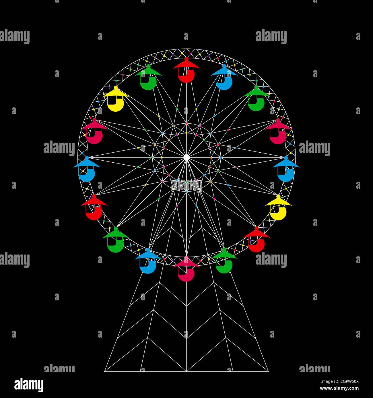 White ferris wheel over hi-res stock photography and images - Alamy